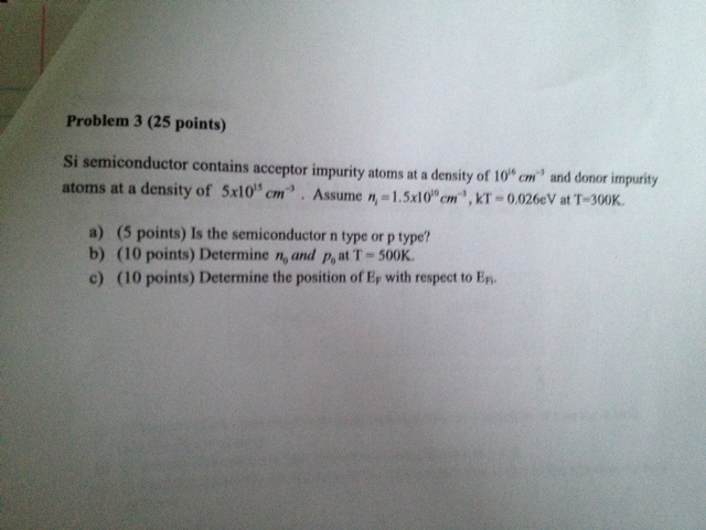 Solved Problem 1 (25 points) Consider a silicon pn junction | Chegg.com Solved Problem 1 (25 points) Consider a silicon pn junction | Chegg.com