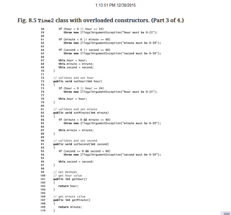 Solved Enhancing Class Time2 Modify Class Time2 Of Fig
