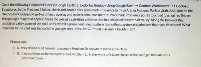 Solved Go to the following Geotours Folder in Google Earth: | Chegg.com