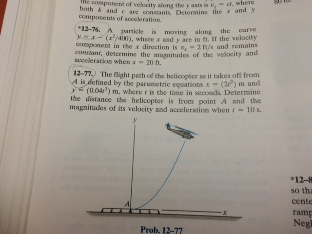 Solved 12-76. A particle is moving along the curve y = x - | Chegg.com