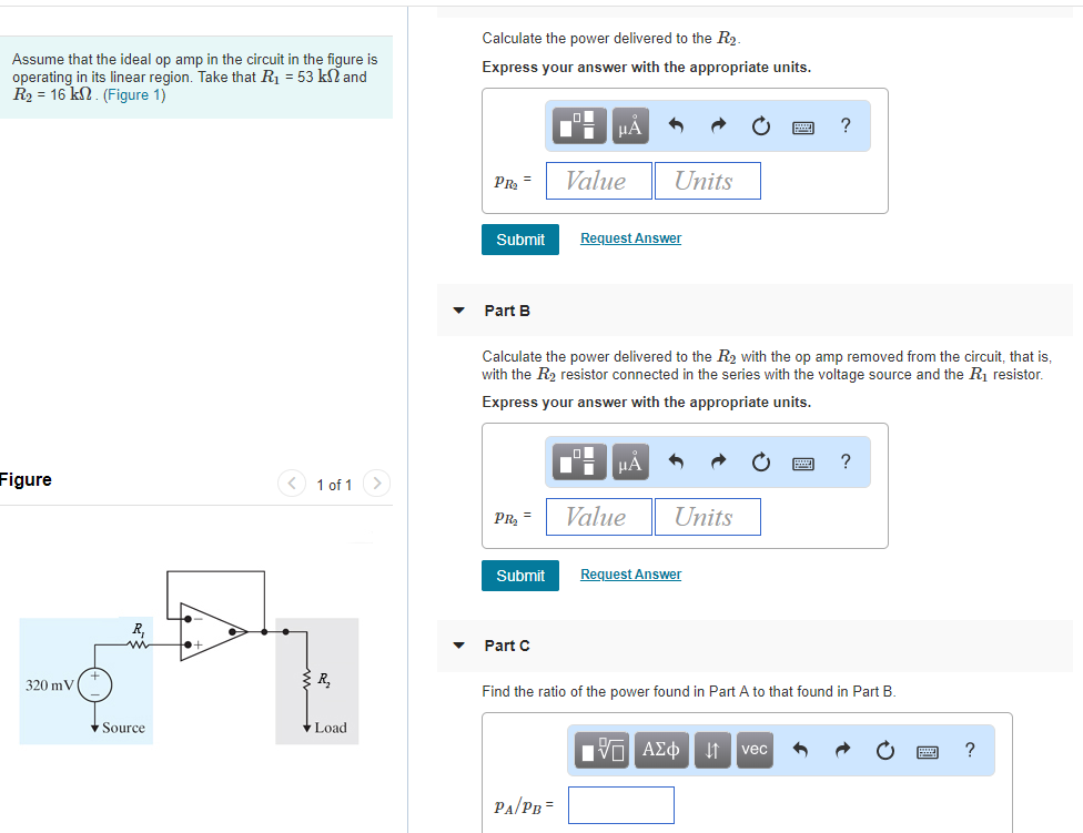 Solved Calculate the power delivered to the R2 Express your | Chegg.com
