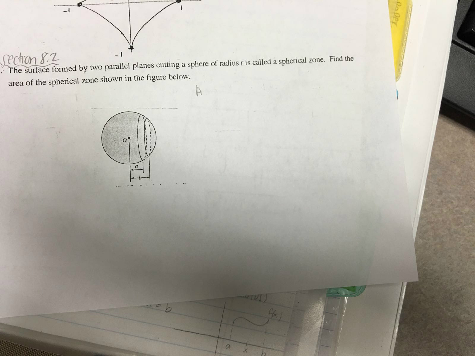 Solved The surface formed by two parallel planes cutting a | Chegg.com