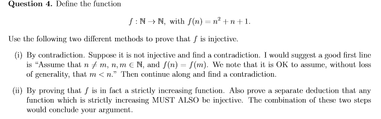 Solved Define the function f: N rightarrow N, with f(n) = | Chegg.com