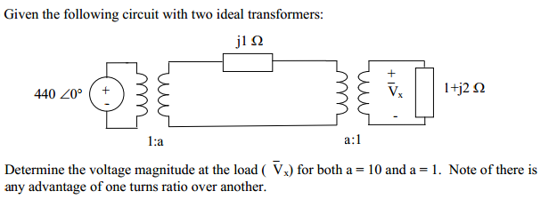 Solved Given the following circuit with two ideal | Chegg.com