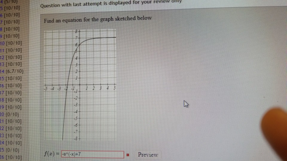 Solved (5/10) for your review oly 4 5 [10/10] 6 [10/10] 7 | Chegg.com