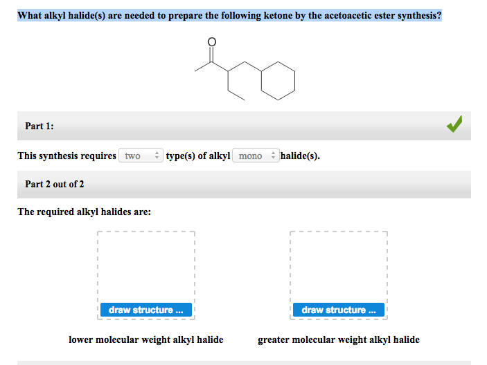 Solved What alkyl halide(s) are needed to prepare the | Chegg.com