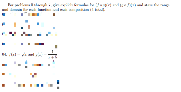 Solved For problems 0 through 7, give explicit formulas for | Chegg.com