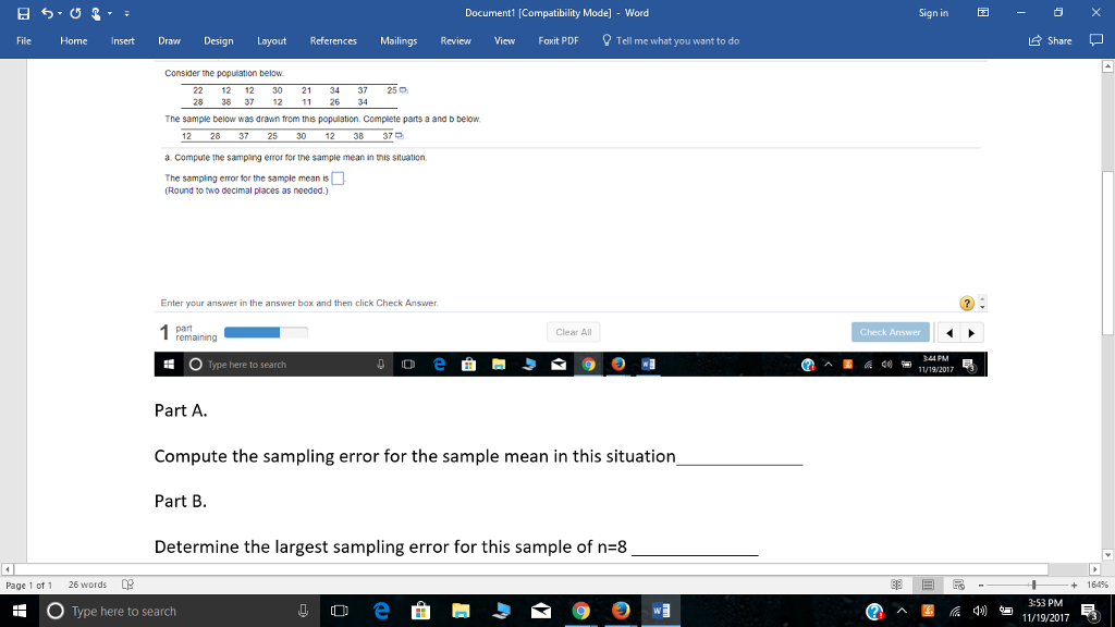 Solved Document1 [Compatibility Mode] - Word Sign in -0 × | Chegg.com