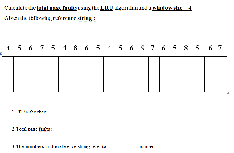 Solved Calculate the total page faults using the LRU | Chegg.com
