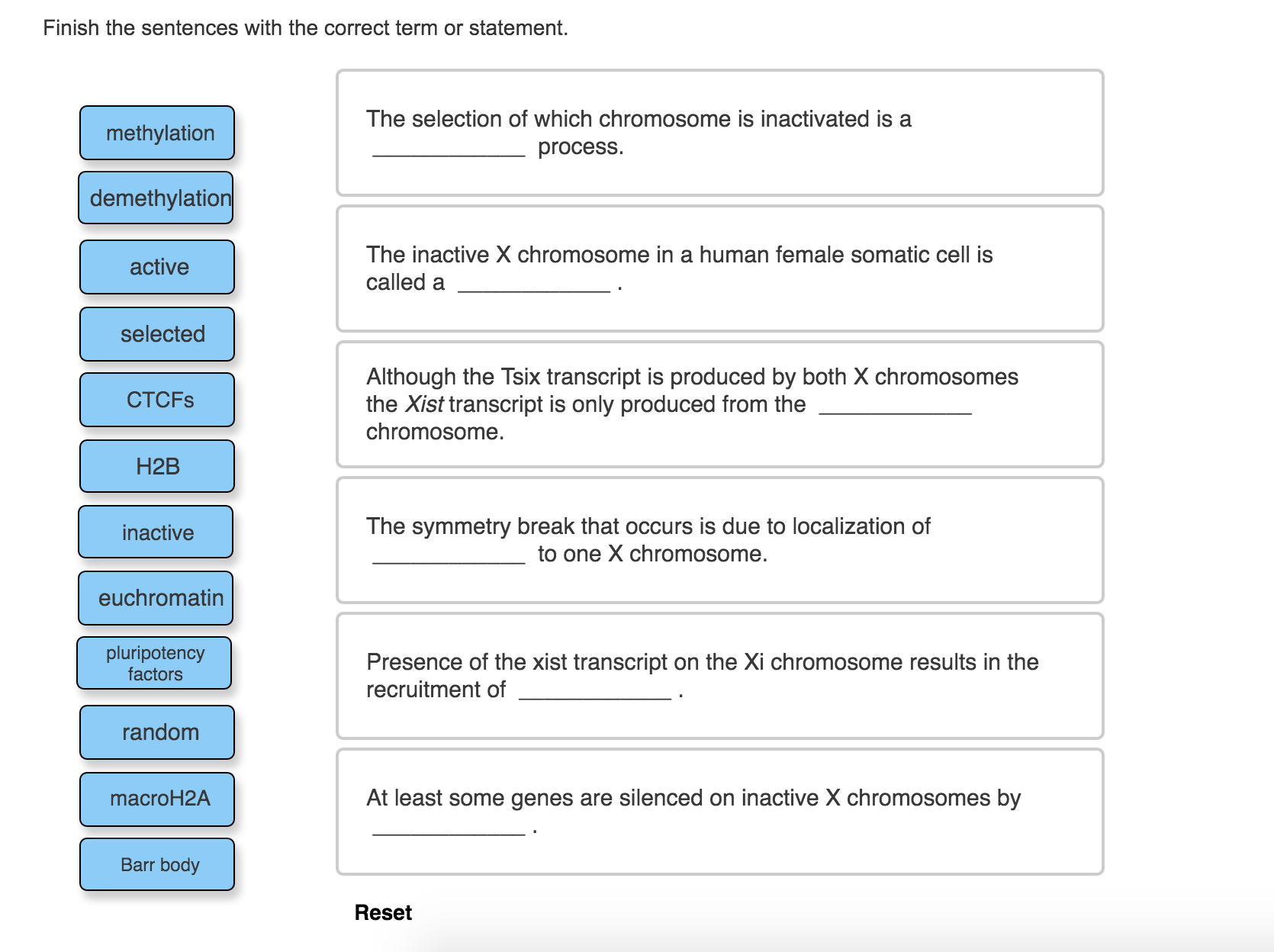 Solved Finish the sentences with the correct term or | Chegg.com