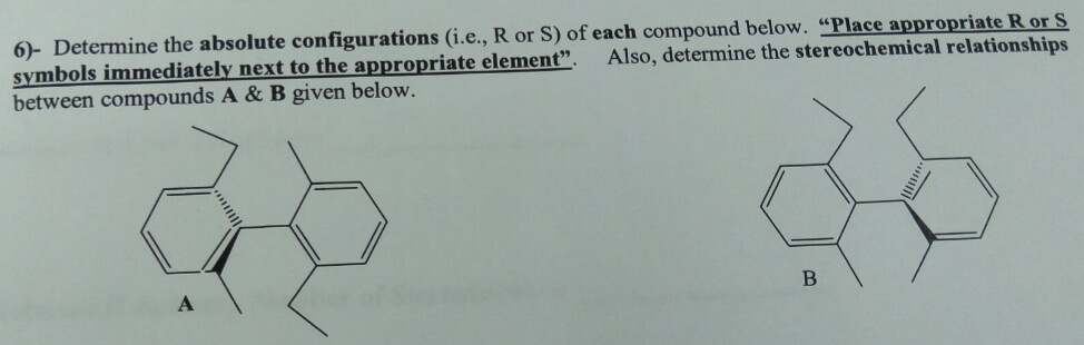 Solved Determine the absolute configurations (i.e., R or S) | Chegg.com