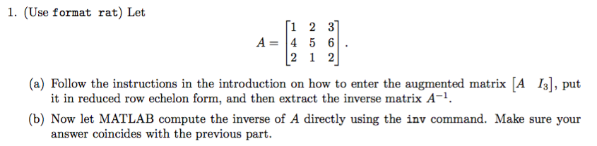 Solved MATLAB QUESTION 1 *I would greatly appreciate it | Chegg.com
