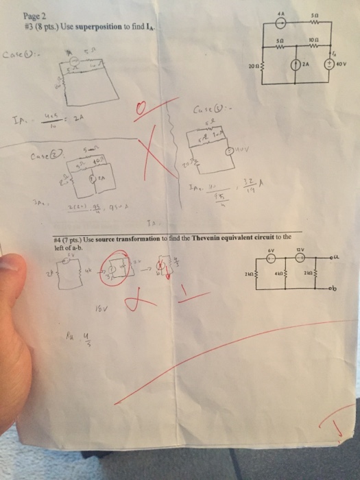 Solved Use superposition to find T_A Use source | Chegg.com