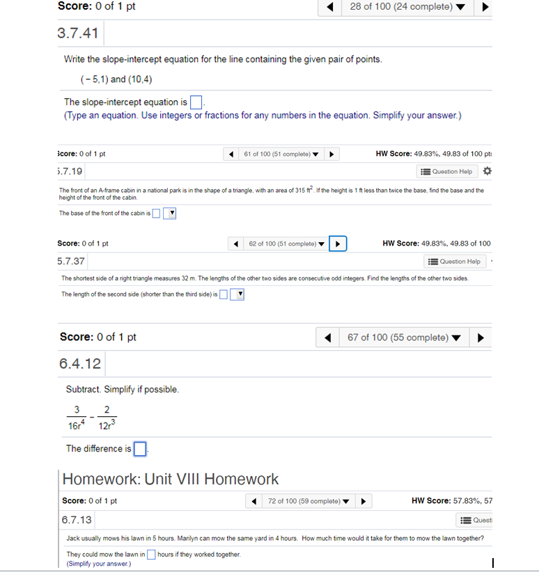 Solved Score: 0 of 1 pt 28 of 100 (24 complete) 3.7.41 | Chegg.com