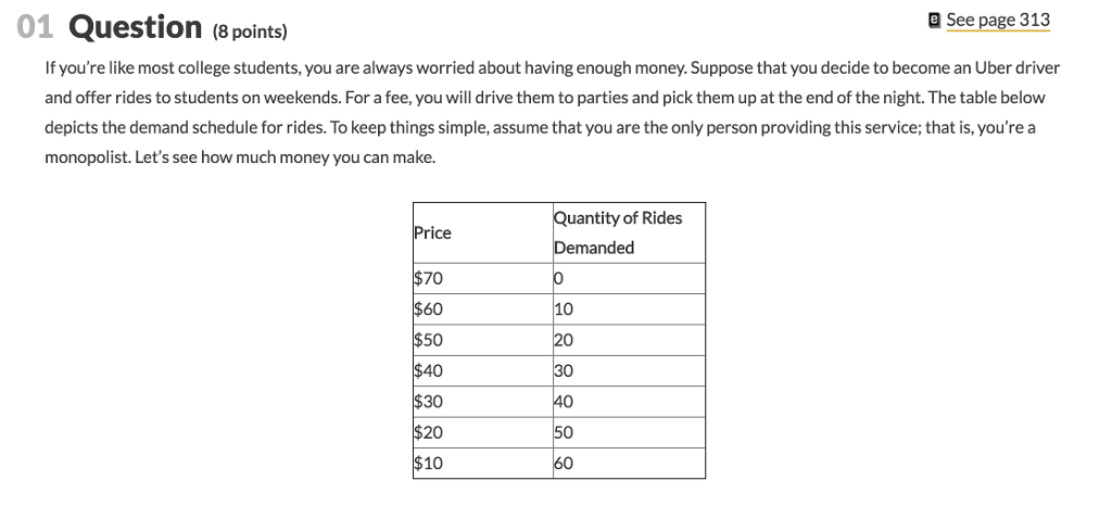 Solved 01 Question (8 points) e See page 313 If you're like | Chegg.com Solved 01 Question (8 points) e See page 313 If you're like | Chegg.com