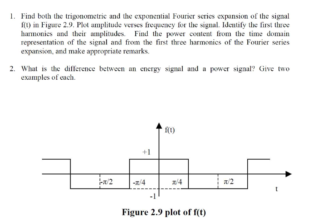 Solved Find both the trigonometric and the exponential | Chegg.com