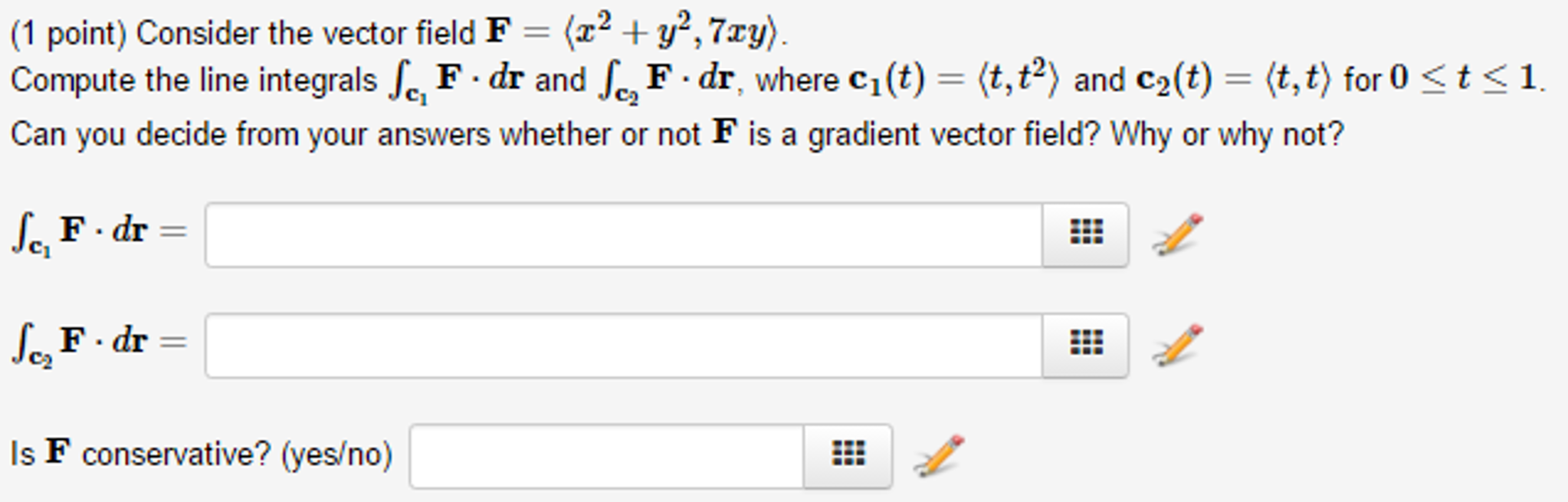 Solved Consider the vector field F = left-pointing angle | Chegg.com