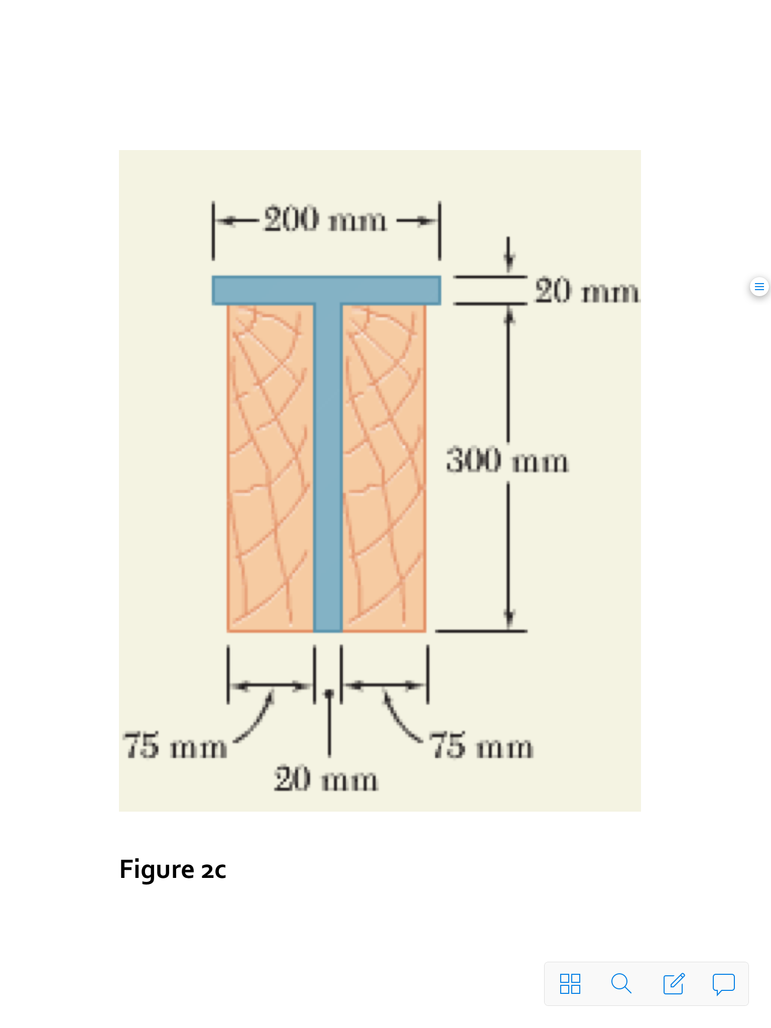 Solved A simply supported steel beam in the shape of a T is | Chegg.com