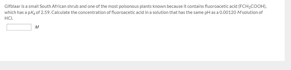 Solved Gifblaar is a small South African shrub and one of | Chegg.com