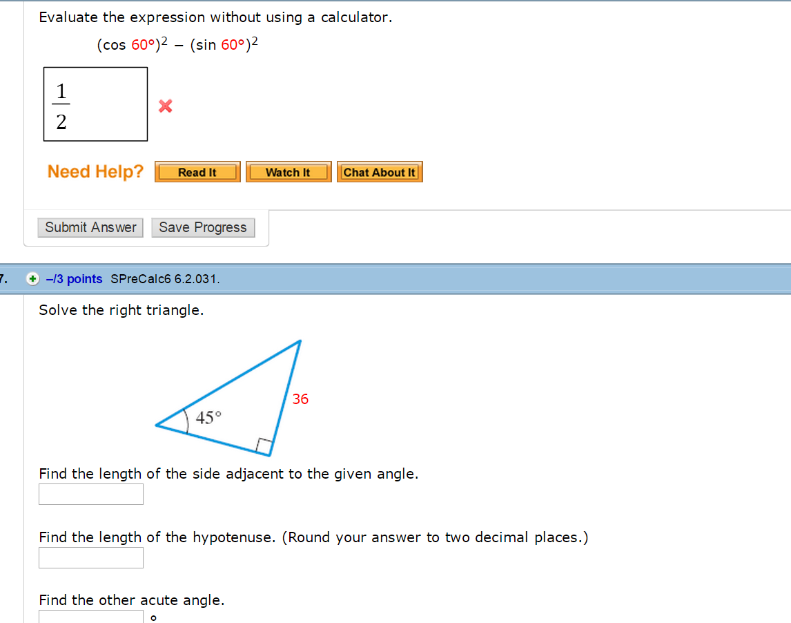 Solved Evaluate the expression without using a calculator, | Chegg.com