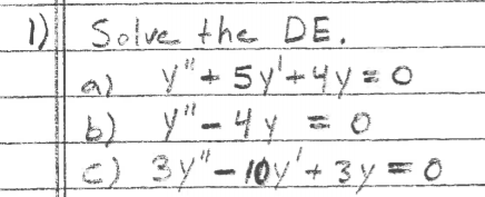 Solved Solve the DE 2 | Chegg.com