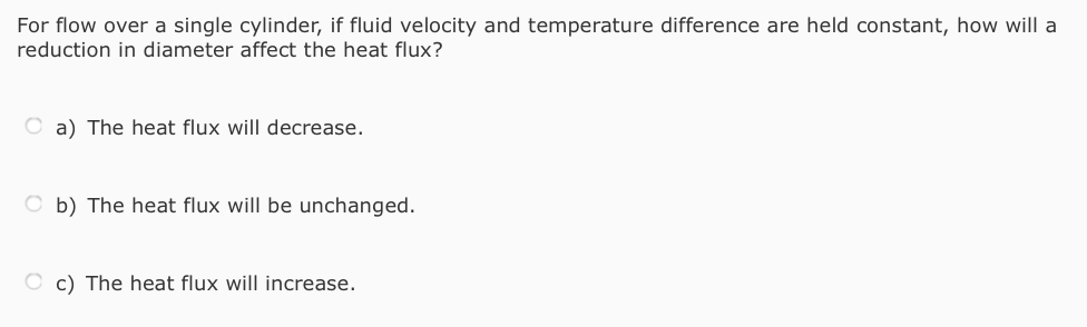 Solved For flow over a single cylinder, if fluid velocity | Chegg.com