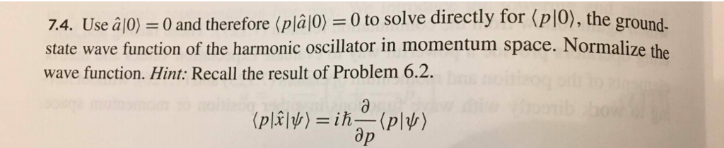 Solved fore 〈Plag) = 0 to solve directly for(pjo), the grou | Chegg.com