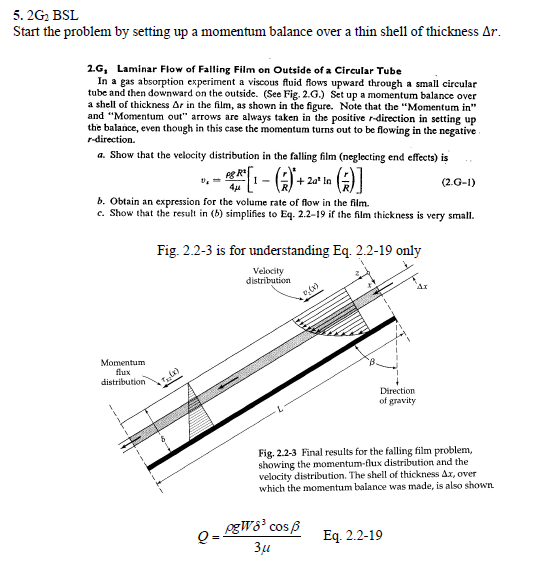 Solved 5.2G BSL Start the problem by setting up a momentum | Chegg.com