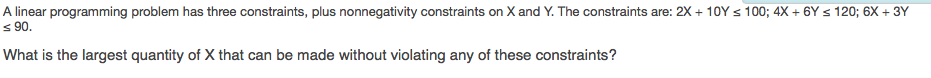Solved A linear programming problem has three constraints, | Chegg.com