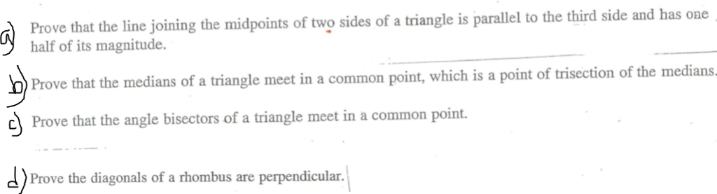 Solved Prove that the line joining the midpoints of two | Chegg.com
