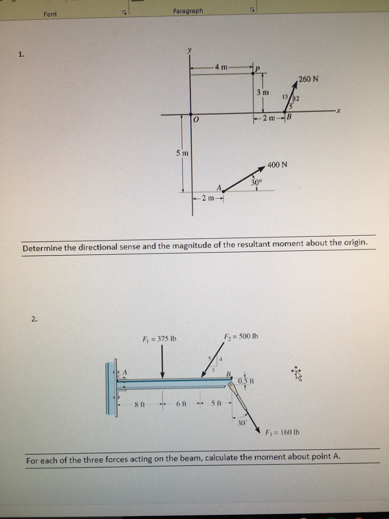 Solved Determine The Directional Sense And The Magnitude