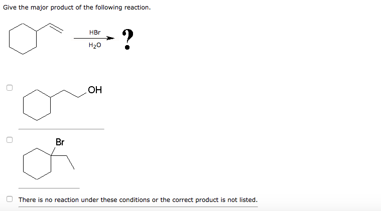 Solved Give the product of the following reaction. H2SO4 H20 | Chegg.com