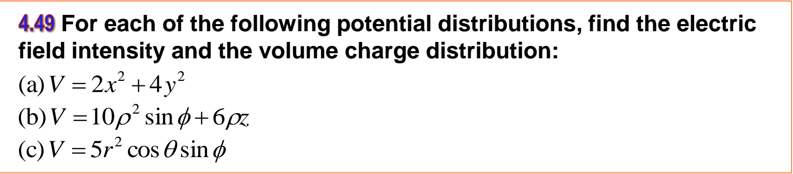 Solved For each of the following potential distributions, | Chegg.com