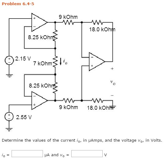 Solved Determine the values of the current io, in mu Amps, | Chegg.com