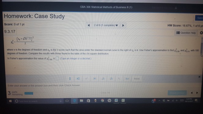 Solved GBA 306 Statistical Methods of Business II (1) | Chegg.com