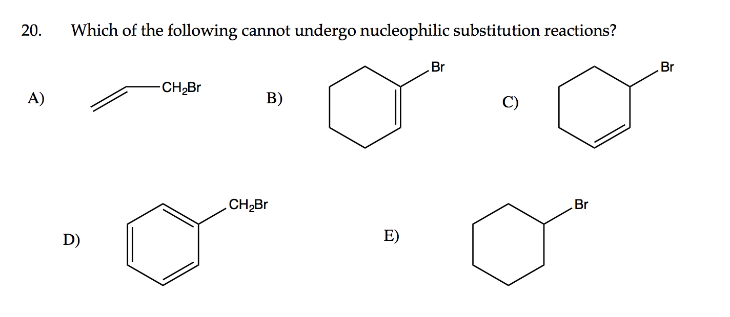 Solved 20. Which of the following cannot undergo | Chegg.com