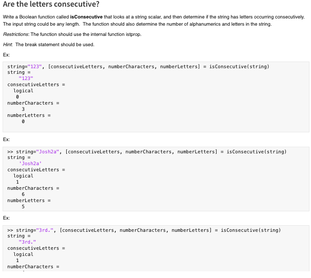 Solved Are the letters consecutive? Write a Boolean function | Chegg.com
