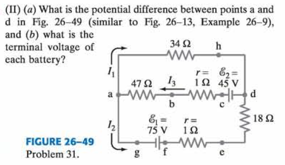 Solved What is the potential difference between points a and | Chegg.com