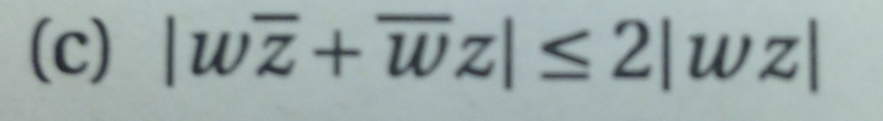 Solved |wz- + w-z| 2|wz| | Chegg.com