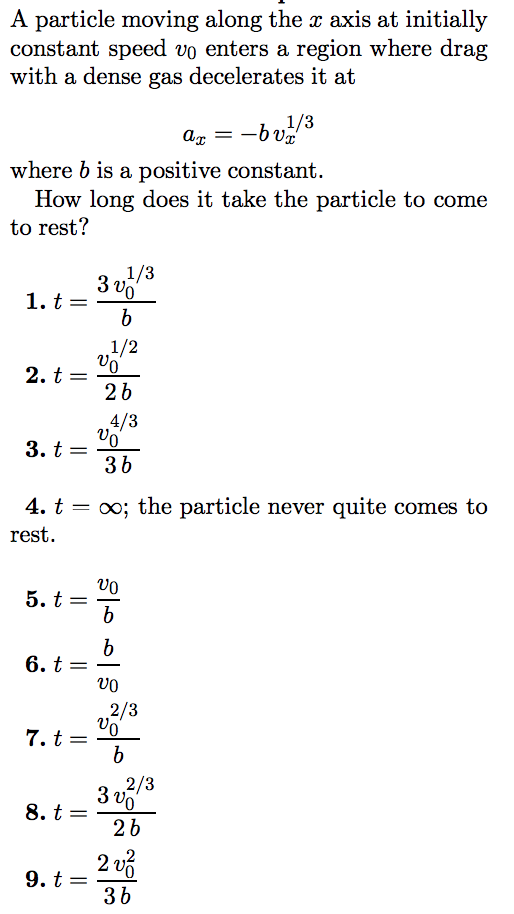 Solved A particle moving along the x axis at initially | Chegg.com