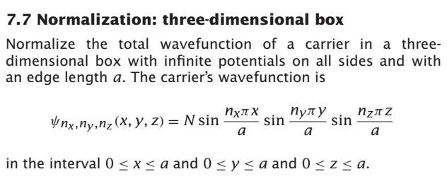 Solved 7.7 Normalization: three-dimensional box Normalize | Chegg.com