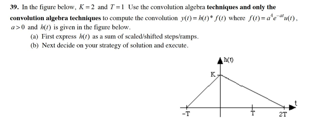 Solved In the figure below, K = 2 and T = 1 Use the | Chegg.com