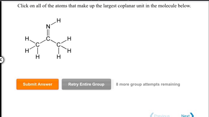 Solved Which atoms make up the largest coplanar unit in the | Chegg.com
