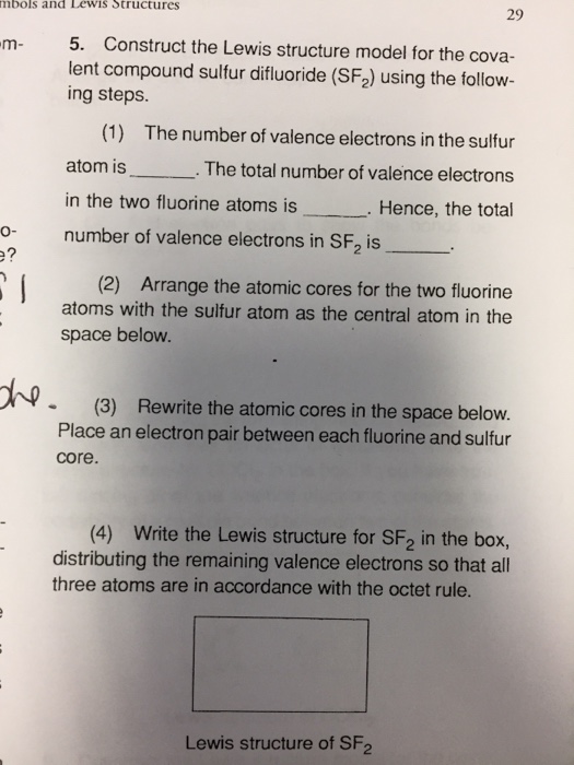 Solved Construct the Lewis structure model the covalent | Chegg.com