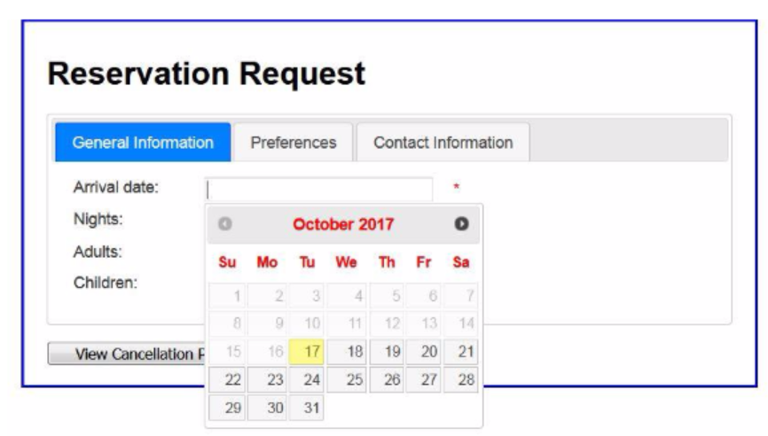 Solved jQuery: Modify a Reservation application (see | Chegg.com