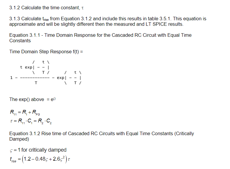 Solved Procedure 3 - Step Response of a Cascaded RC Circuit | Chegg.com