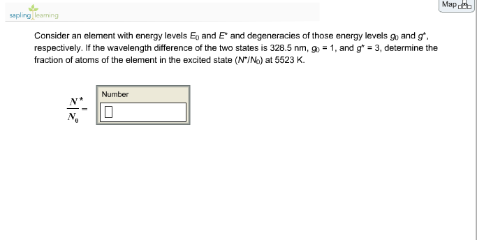 Solved Map deb pling Consider an element with energy level | Chegg.com