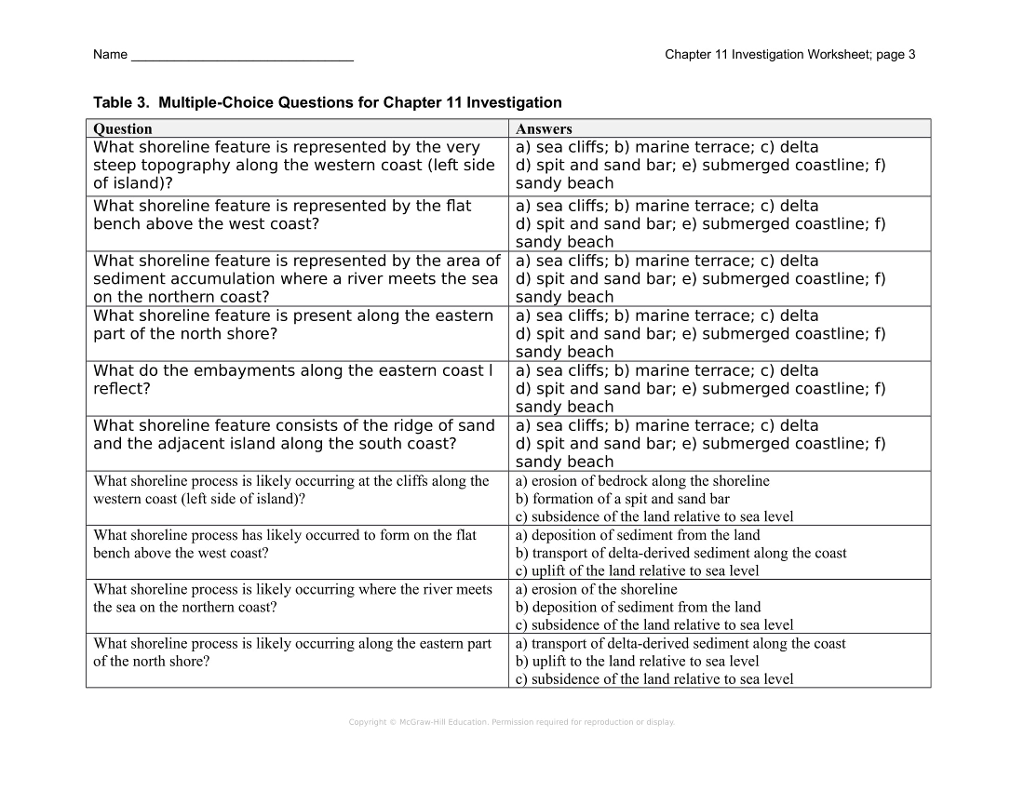 Solved: Name Chapter 11 Investigation Worksheet, Page 1 To... | Chegg.com