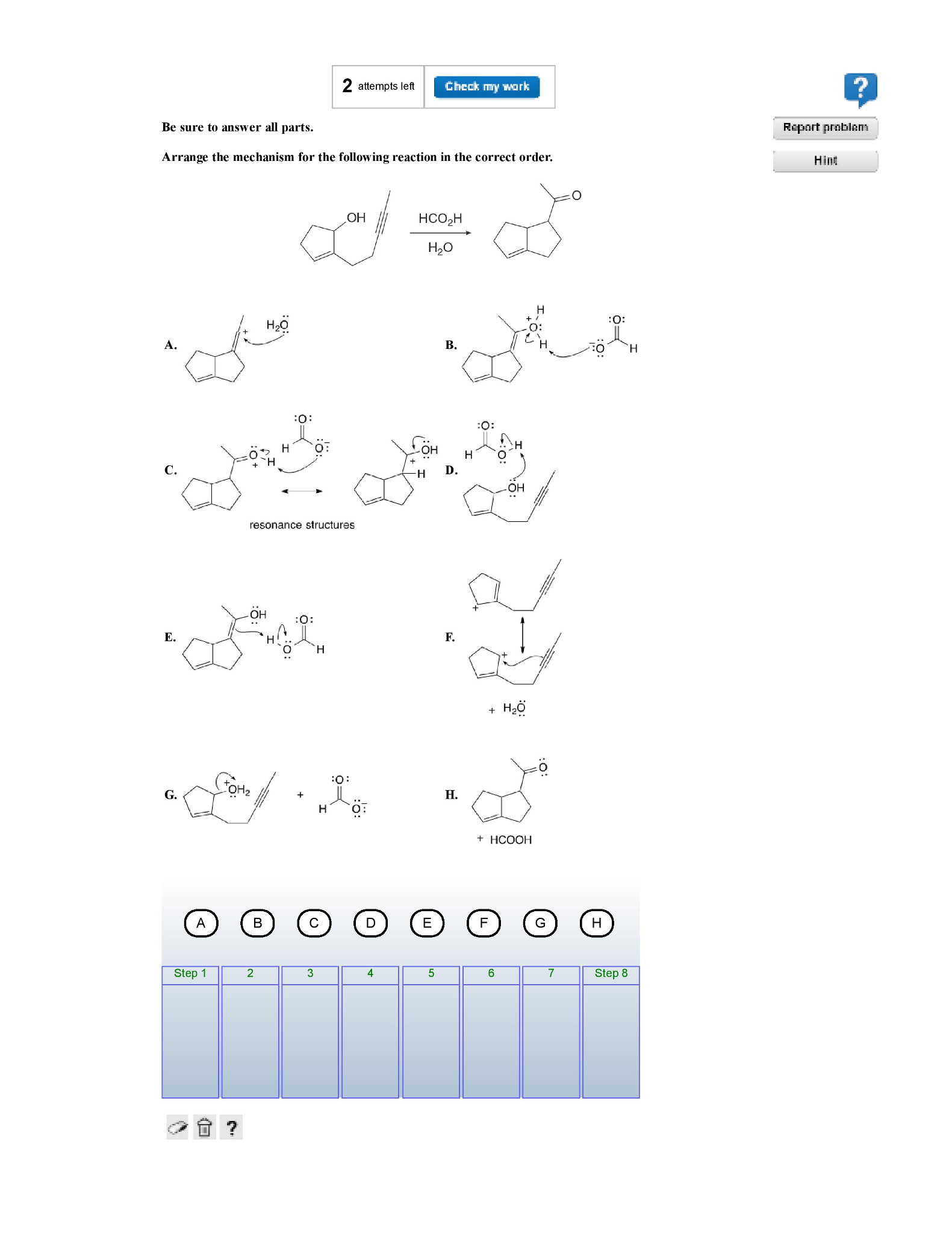 Solved Be sure to answer all parts. Arrange the mechanism | Chegg.com Solved Be sure to answer all parts. Arrange the mechanism | Chegg.com