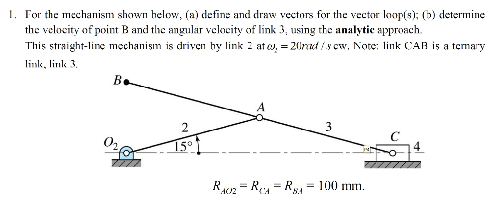 Solved 1. For the mechanism shown below, (a) define and draw | Chegg.com